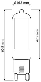 LED žárovka G9 McLED 4W (40W) teplá bílá (3000K) ML-326.004.92.0