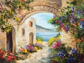 XXXLutz MALBA NA PLÁTNĚ, architektura, pláž a moře, 30/40 cm Euroart - Obrazy na plátně - 005721166902