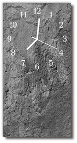 Nástěnné hodiny vertikální Betonová šedá stěna