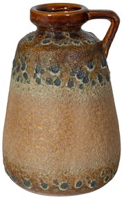 OnaDnes -20% Hoorns Hnědá keramická váza Ores 30 cm