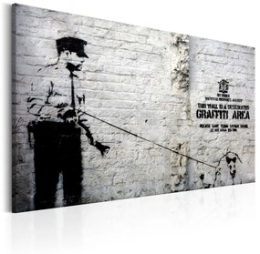 Obraz - Graffiti Area (Police and a Dog) by Banksy