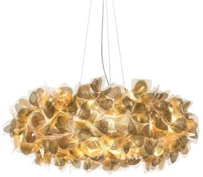 Slamp Clizia Mama Non Mama large gold, designové svítidlo s čirým kabelem, 4x12W E27, prům. 78cm