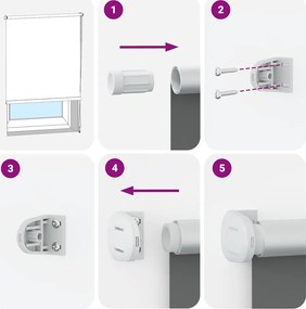 vidaXL Zatemňovací roleta 120 x 175 cm [240125] Barva: Šedá
