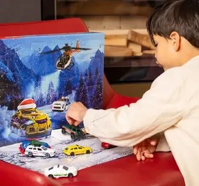 MAJORETTE Adventní kalendář Mountain Rescue / 24 dílků / 8 kovových au