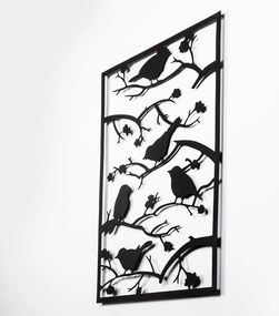 Kovová nástěnná dekorace 47x66 cm Branch &amp; Birds – Wallity