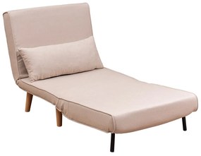 Designové rozkládací křeslo Felicitas krémové