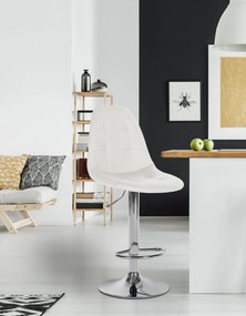 Barová židle Elmore umělá kůže C – bílá