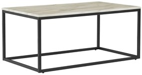 Konferenční stolek s mramorovým vzhledem béžový/černý DELANO Beliani