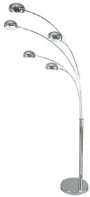 Retro stojací lampa Palp chrom