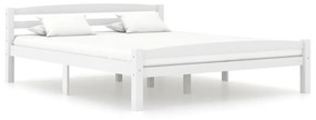 Rám postele bílý masivní borové dřevo 160 x 200 cm,  322072 HangarStore.cz