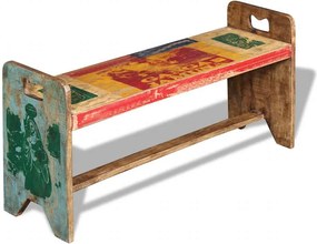 Cola lavice masivní recyklované dřevo 100 x 30 x 50 cm 243457