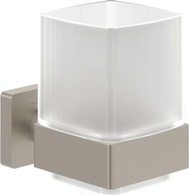 Villeroy & Boch Elements Striking - Držák kartáčků a pasty, sklo/matný kartáčovaný nikl TVA15201900064