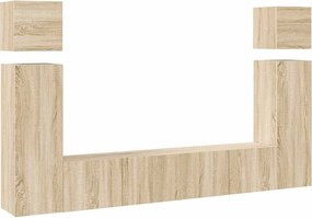 8dílný set TV skříněk dub sonoma kompozitní dřevo 3079020