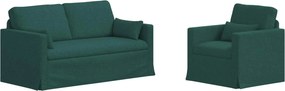 Set pohovek 2 ks Tmavě zelená textil 3407540