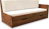 Nábytkáři ORFA DONATELO B - Pravá - rozkládací postel dřevo masiv OŘECH, včetně roštu a úp, bez matrace (DUO-B=6balíků)kolekce &quot;GB&quot;  (K150-Z)