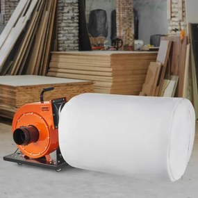 Sběrač prachu, průtok vzduchu 0,75 kW 13026 l/min, odvalovací s 79,5 l
