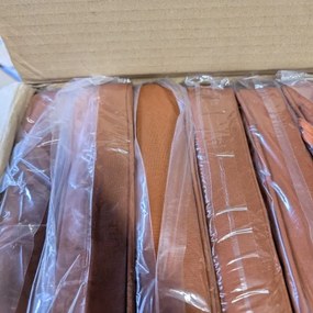 Sada sedáků na zahradní židli VANAMO 6 kusů - oranžovo-hnědá