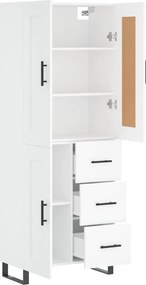 Skříň highboard bílá 69,5 x 34 x 180 cm kompozitní dřevo 3200025