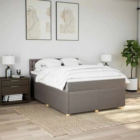 Box spring postel s matrací taupe 140x190 cm textil 3289769