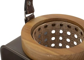Lucerna Rattan 20 cm hnědá