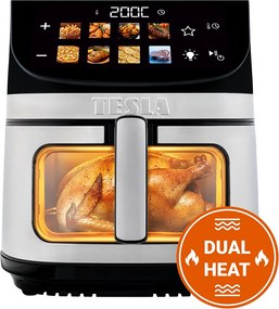 TESLA AirCook DualHeat QD73 XXL - multifunkční digitální horkovzdušná fritéza