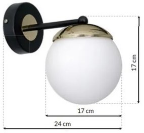 Nástěnné svítidlo SPARTA 1xE14/40W/230V