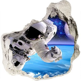 Wallmuralia Foto fotografie díra na zeď Astronaut 75x75 cm