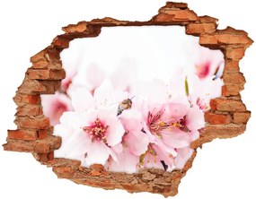 Wallmuralia Samolepící díra na stěnu Květy višně 90x70 cm