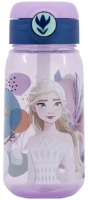 Plastová láhev na pití s brčkem a víčkem Ledové království - Frozen - 510 ml