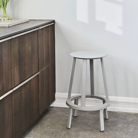 HAY Stolička Revolver Bar Stool Low, Sky Grey