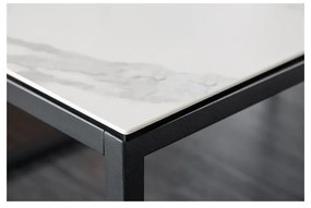 Massive home | Konferenční stolek SYMBIOSE WHITE MRAMOR 100 CM keramika