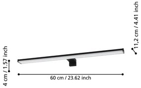 Eglo 99731 - LED Koupelnové osvětlení zrcadla PANDELLA LED/11W/230V IP44