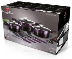 BERLINGERHAUS Sada nádobí s titanovým povrchem 10 ks Purple Eclipse Collection