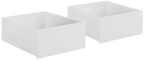 OnaDnes -20% Set dvou bíle lakovaných zásuvek Marckeric Ulises 68 x 90 cm