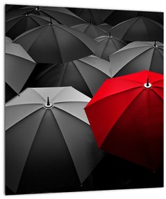 Obraz otevřených deštníků (30x30 cm)