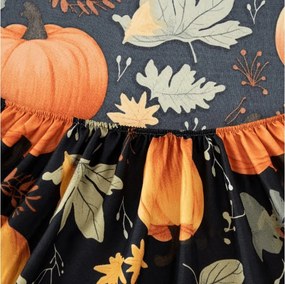 Prostěradlo z mikrovlákna ORANGE PUMPKINS barevné 180x200 cm