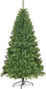 Costway Umělý vánoční stromek 180 cm Vánoční stromek s kovovým stojanem