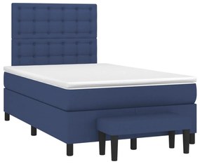 Box spring postel s matrací černá 120x190 cm textil 3270389