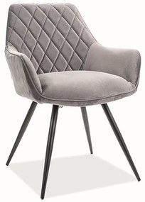 Jídelní židle Liana (šedá + černá). 1050415