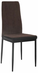 Kondela Jídelní židle, tmavohnědá/černá, ENRA
