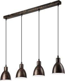 BRILAGI - LED Lustr na lanku RIDDY 4xE27/60W/230V měděná/patina