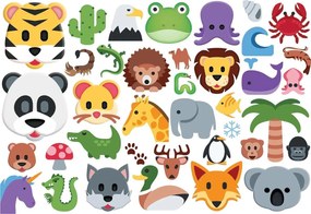 Puzzle eurographics puzzle emoji zvířátka 100 dílků