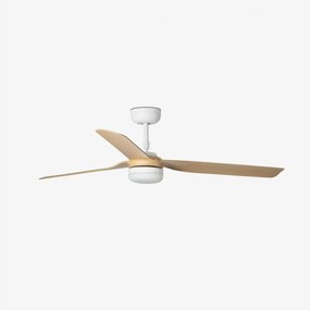 FARO 33816-20 PUNT M LED, bílá/světlé dřevo, stropní ventilátor s DC motorem - FARO