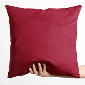 Biante Sametový povlak na polštář Velvet Premium SVP-007 Malinově červený 30 x 50 cm