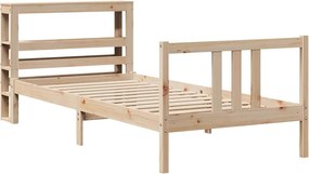 Rám postele s čelem 75 x 190 cm masivní borovice 3305953