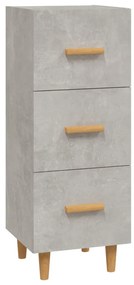 812343 vidaXL Příborník betonově šedý 34,5 x 34 x 90 cm kompozitní dřevo