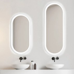 Zrcadlo Zeta White LED Rozměr: 40 x 80 cm