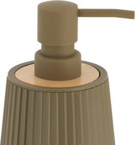 Dávkovač mýdla Roza, olivový/s dřevěnými prvky, 250 ml