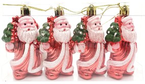 Sada vánočních ozdob na stromeček, Santa Claus, 4ks