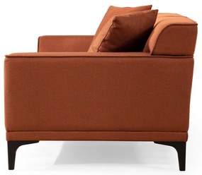 Hanah Home Třímístná pohovka PETRA oranžová 212 cm 560ARE1528